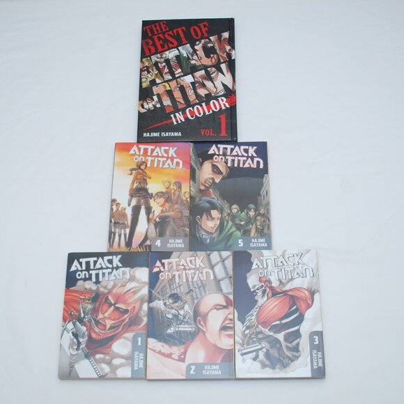 Manga | Other | Attack On Titan Manga Books 5 With The Best Of Attack ...